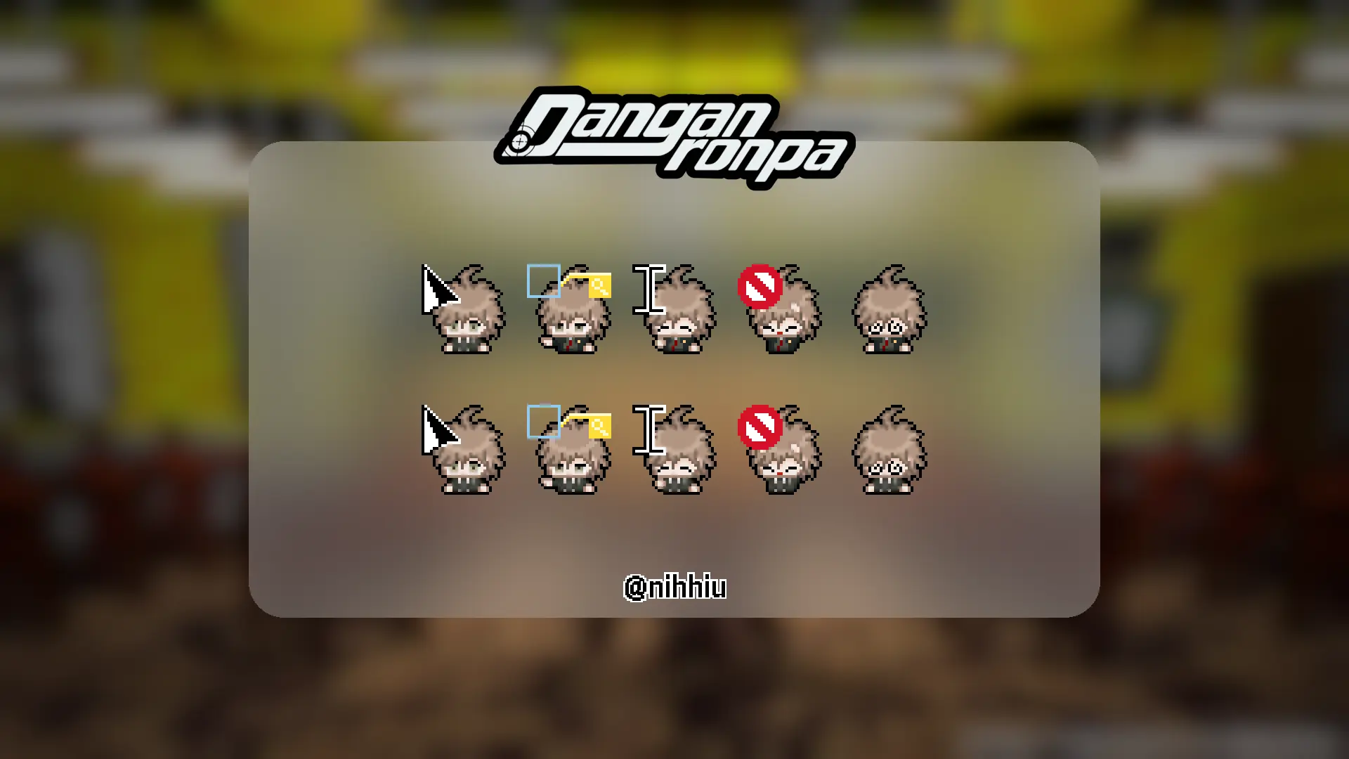 Makoto Naegi Cursor for Windows (.cur/.ani) Download | Cursor-Lib